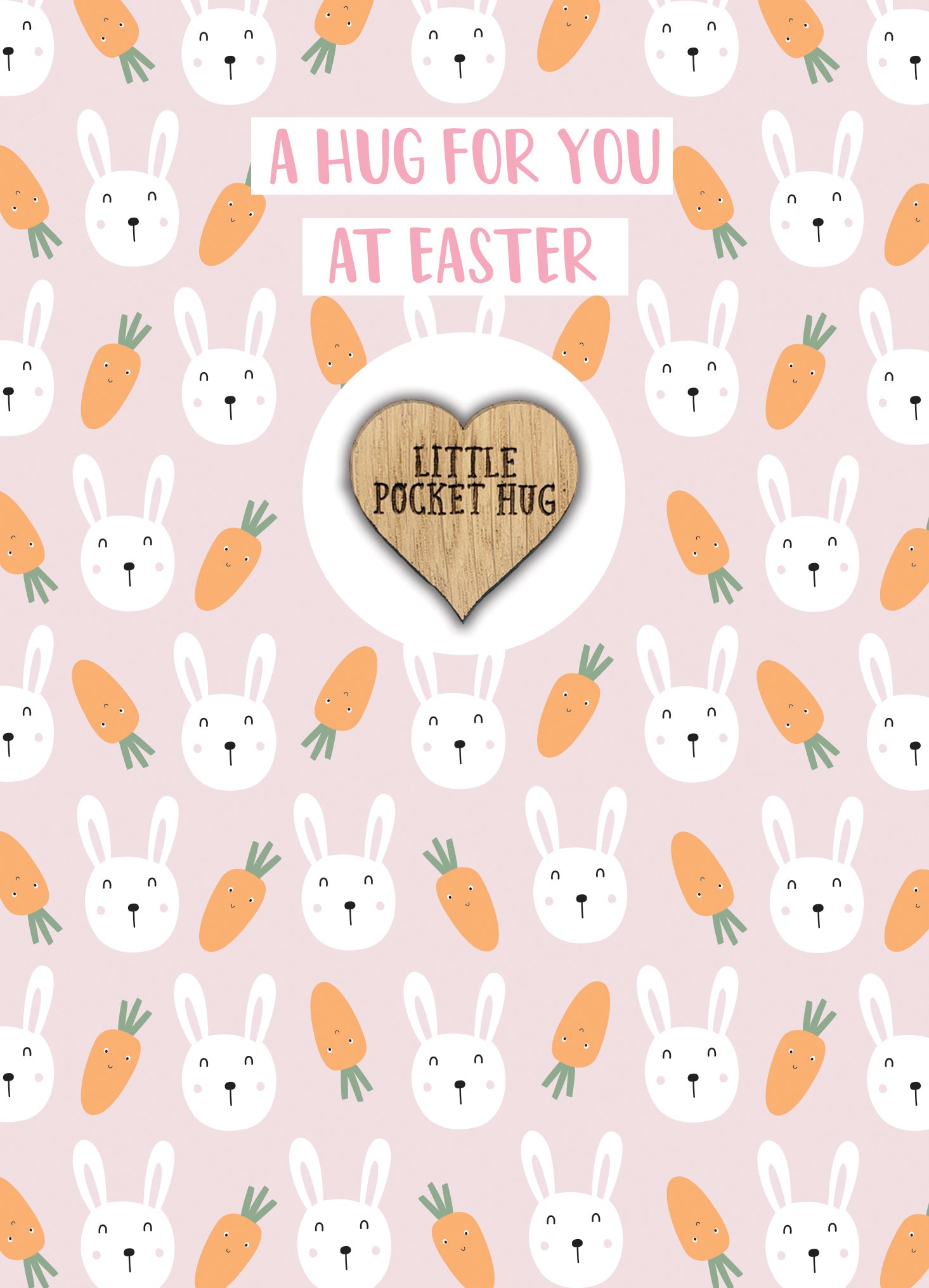 Hug At Easter Pocket Hug Bunnylicious Carrots Easter Card & Gift Greet ...