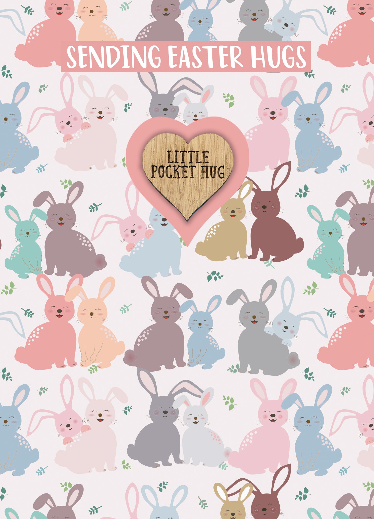 Pocket Hug Sending Easter Hugs Bunny Bonanza Easter Card & Gift Greeti ...