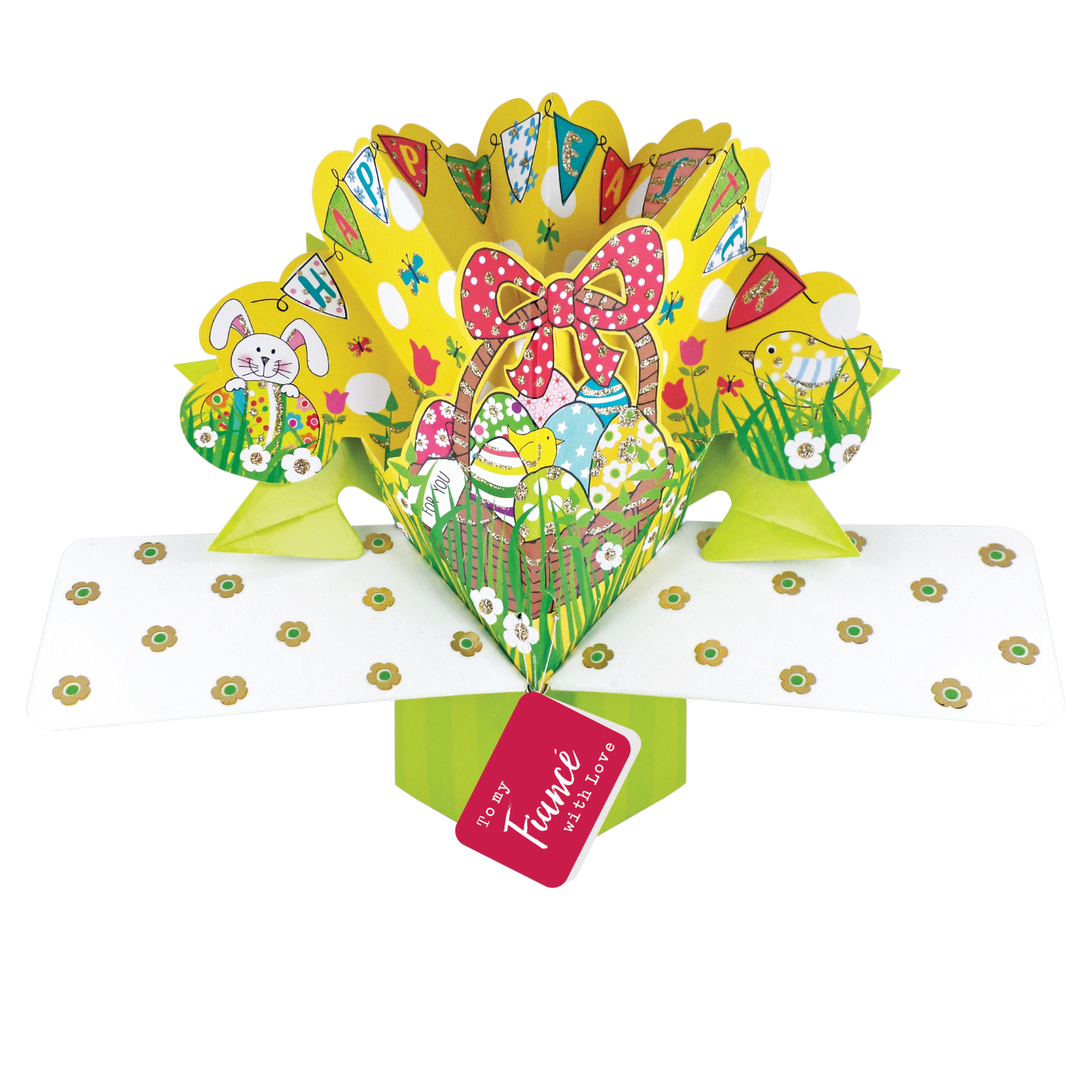 To My Fiancé With Love Happy Easter Pop Up Greeting Card – Love Kate's