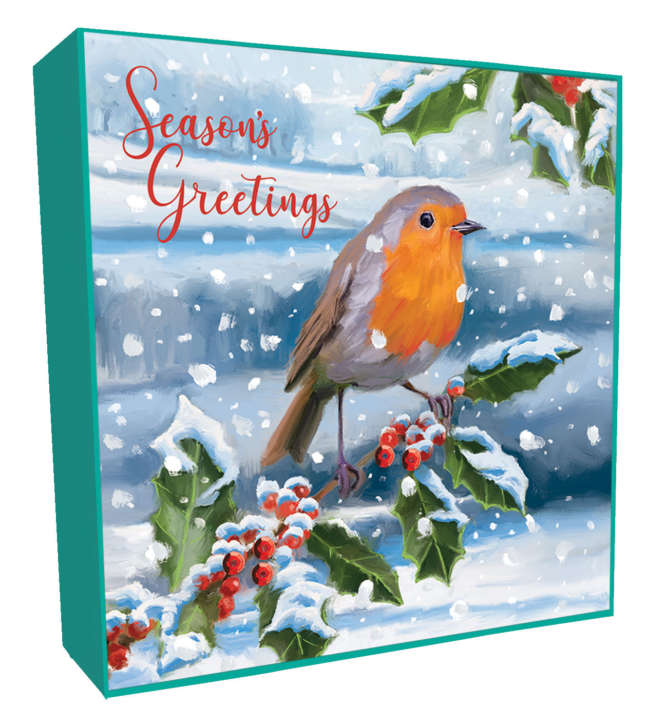 Box of 6 Traditional Robin Luxury Hand-Finished Christmas Cards – Love ...