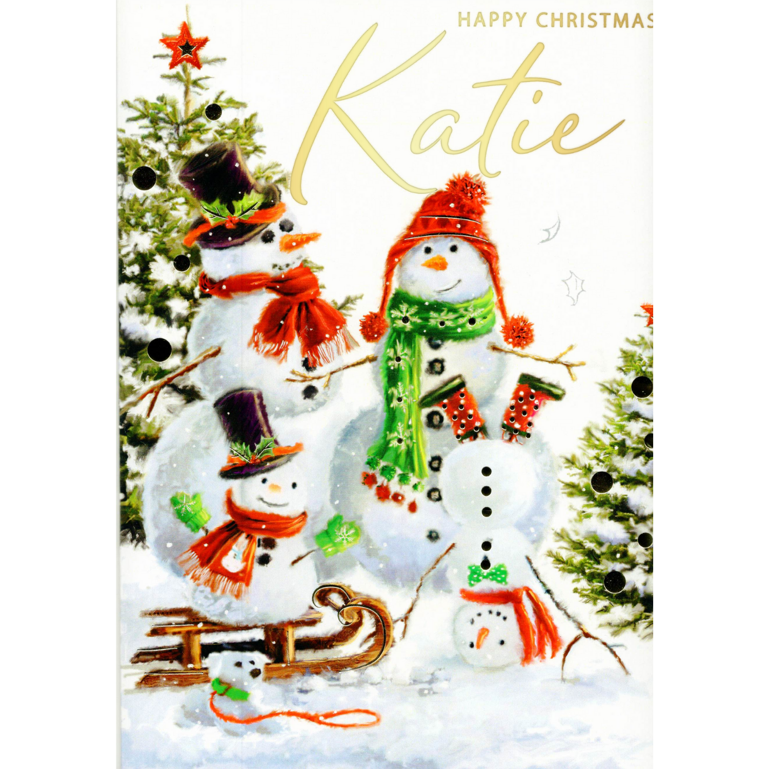 Personalised Katie Singing Musical Christmas Card – Love Kate's