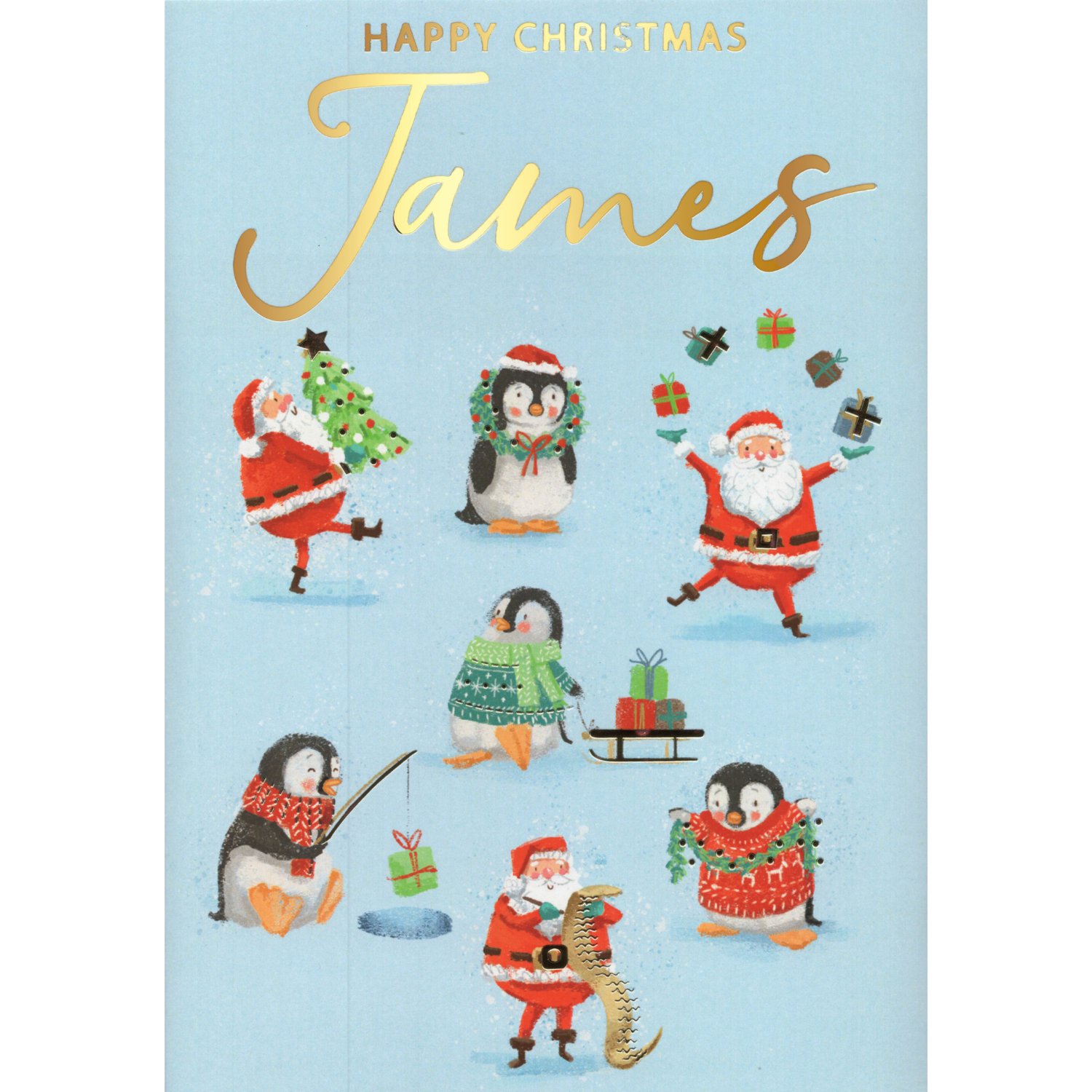 Personalised James Singing Musical Christmas Card – Love Kate's