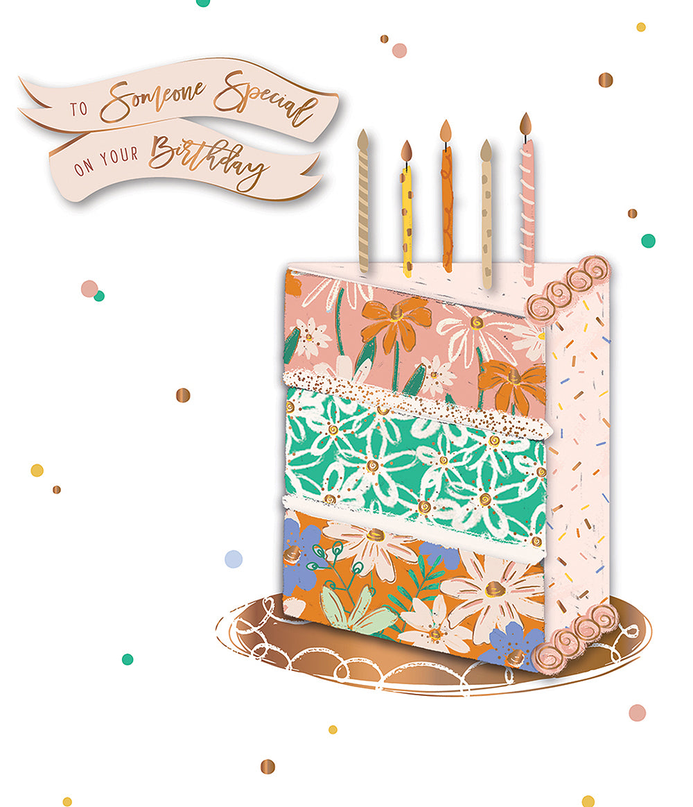 Someone Special Cake Embellished Birthday Greeting Card – Love Kate's