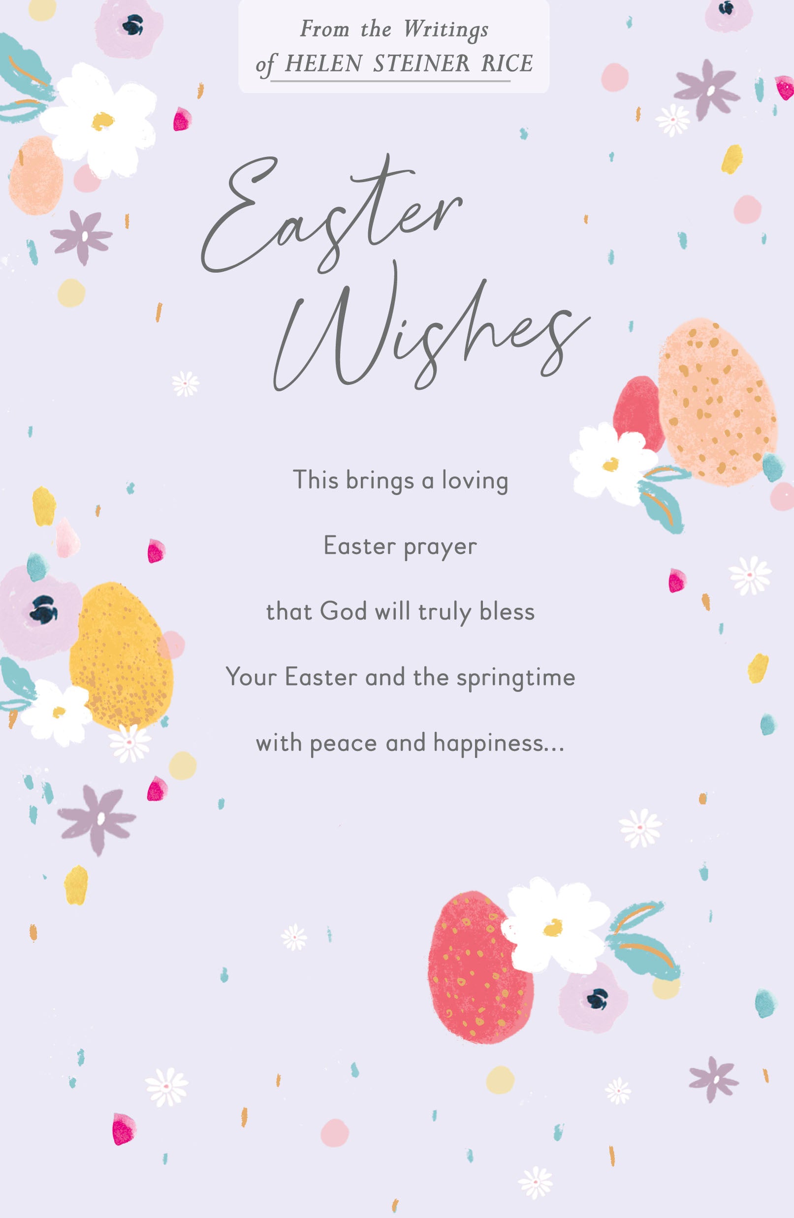 Helen Steiner Rice A Loving Easter Prayer Traditional Easter Greeting ...