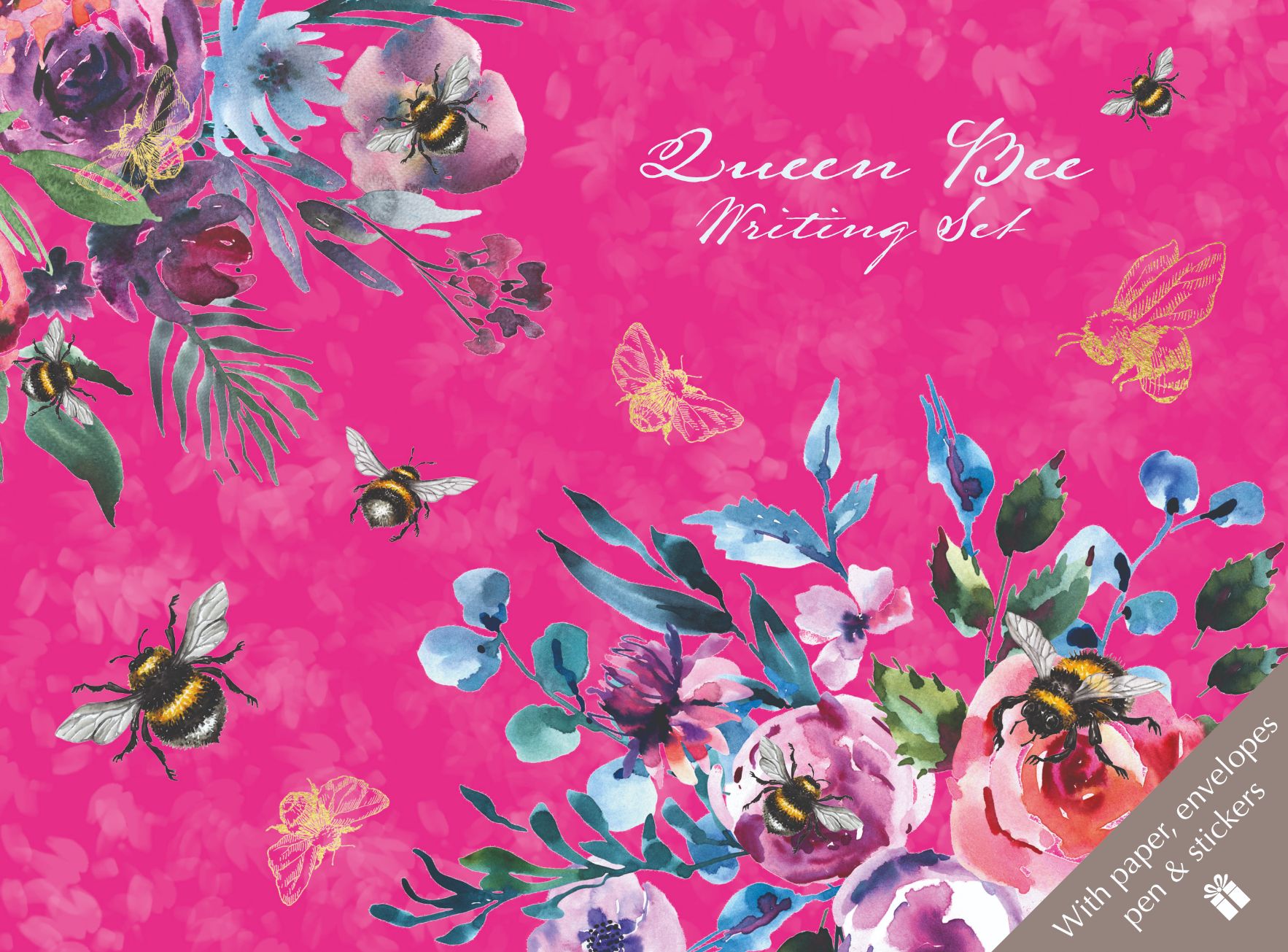 Gifted Stationery Queen Bee Letter Writing Set Contains Pen, Paper & E ...