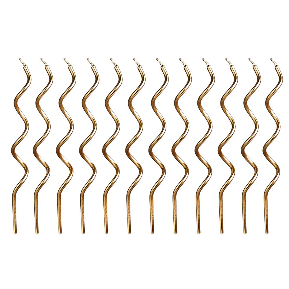 Hootyballoo 12 Pack Gold Curly Candles Birthday Celebration Partyware ...