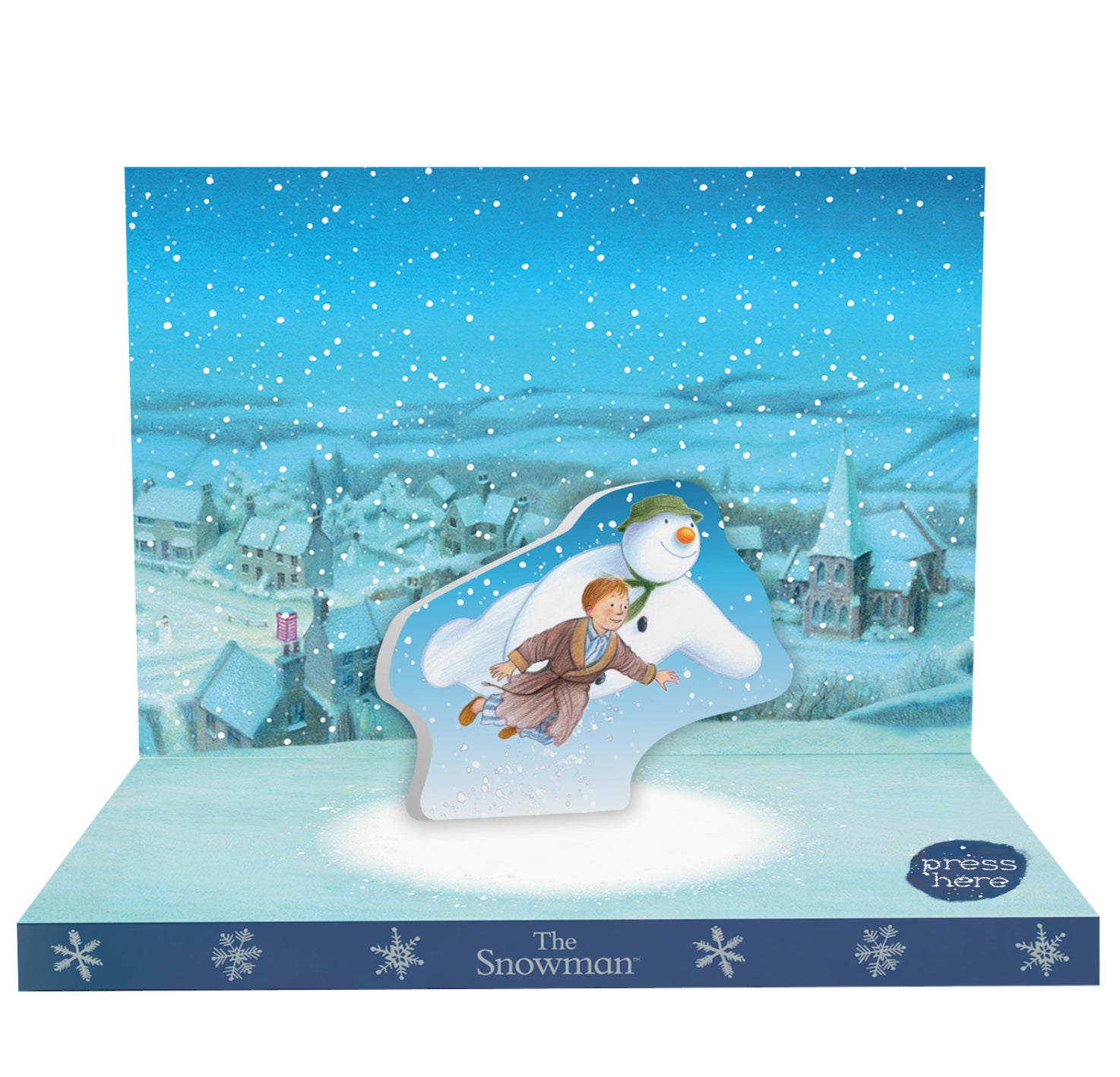The Snowman Music Box Card Novelty Dancing Musical Christmas Card ...