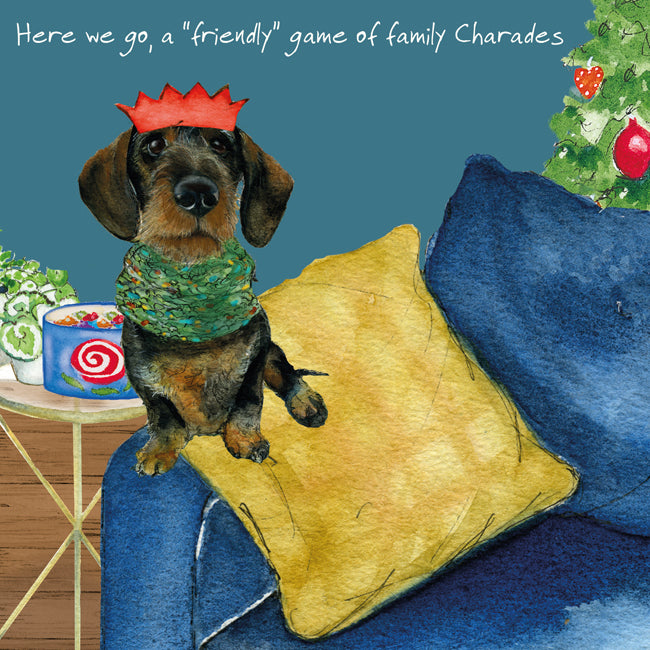 Dylan The Dog Plays Charades Little Dog Laughed Christmas Card – Love ...