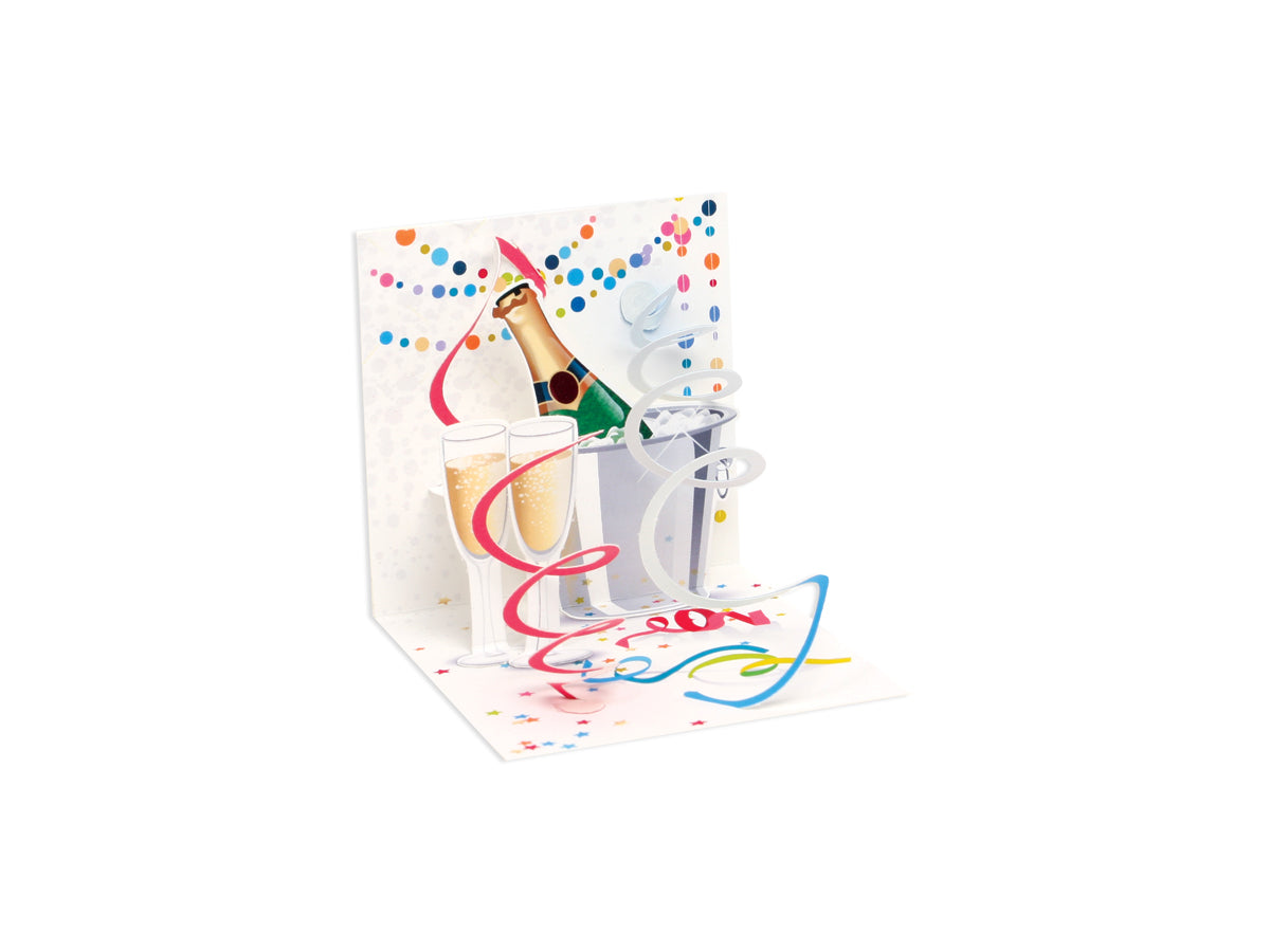 Celebratory Bubbles Mini Pop-Up Congratulations Greeting Card – Love Kate's