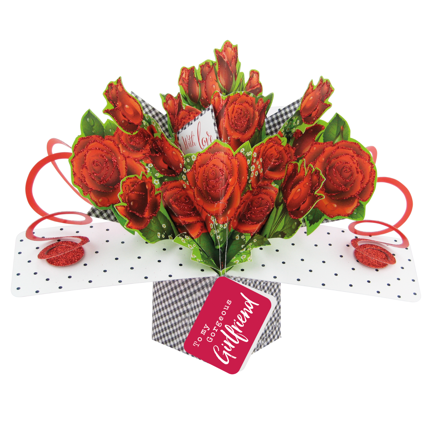 With Love To Gorgeous Girlfriend Pop Up Card – Love Kate's