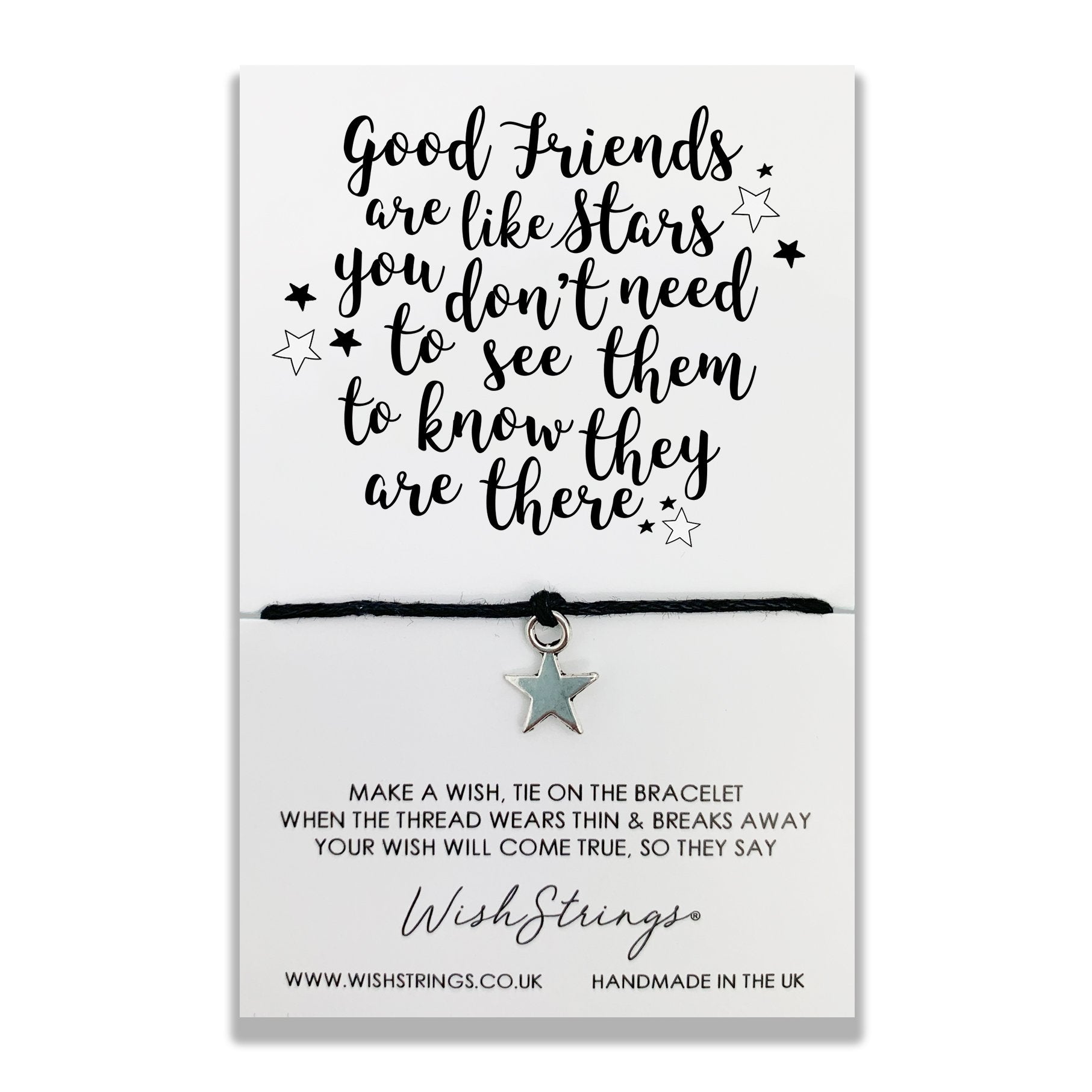Good Friends Wish String Bracelet With Lucky Charm – Love Kate's