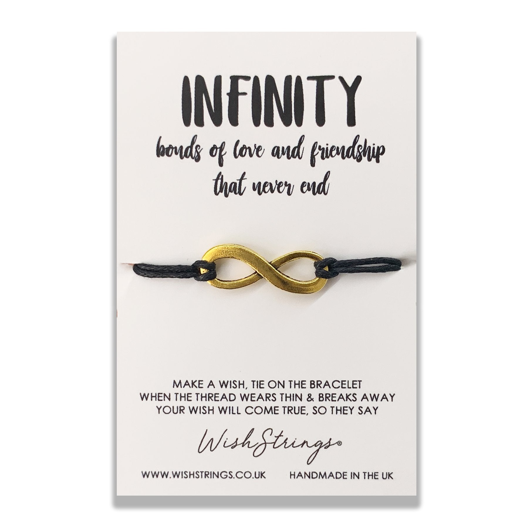 Infinity Bonds Wish String Bracelet With Lucky Charm – Love Kate's