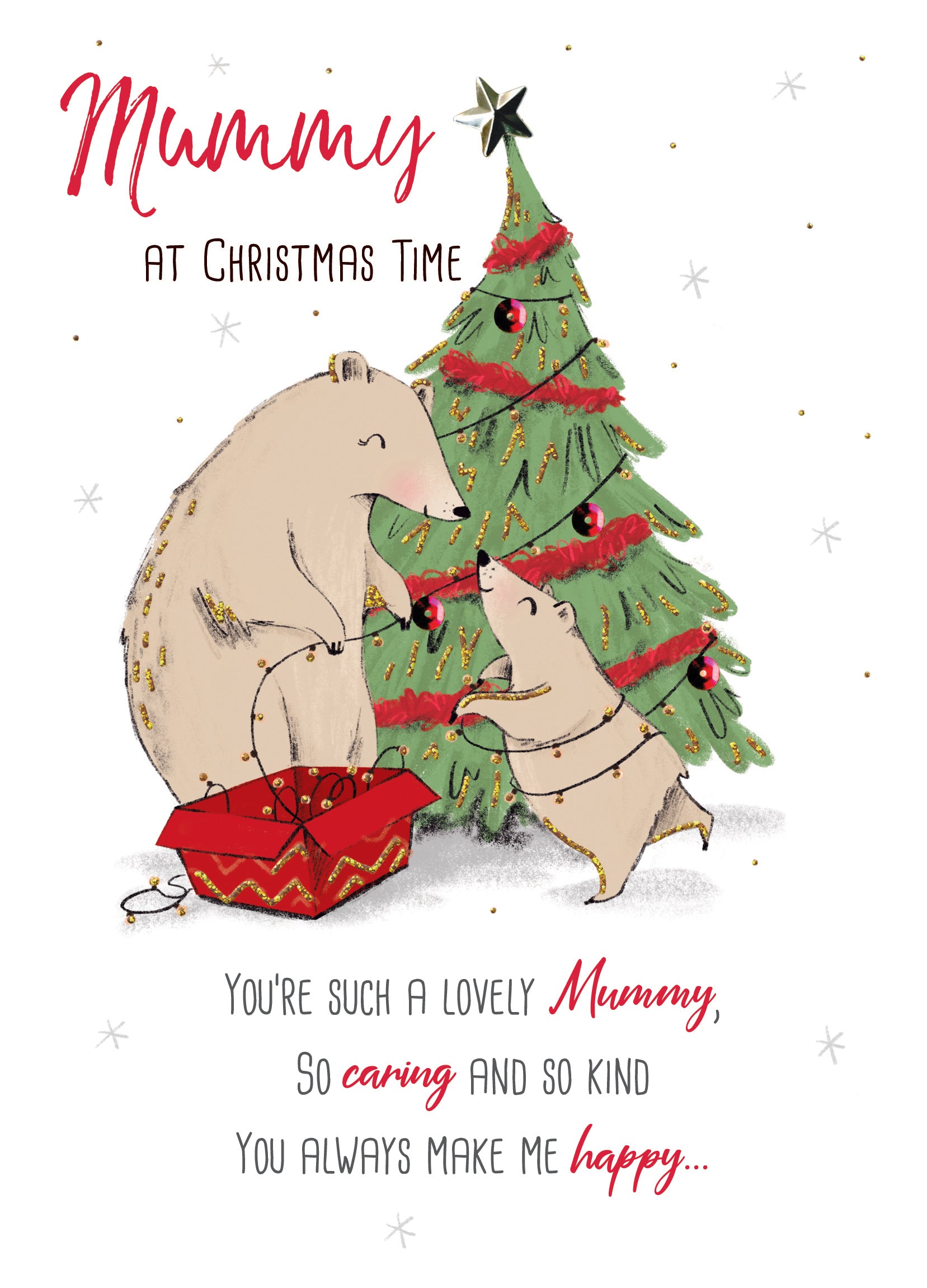 A Lovely Mummy Embellished Christmas Card – Love Kate's