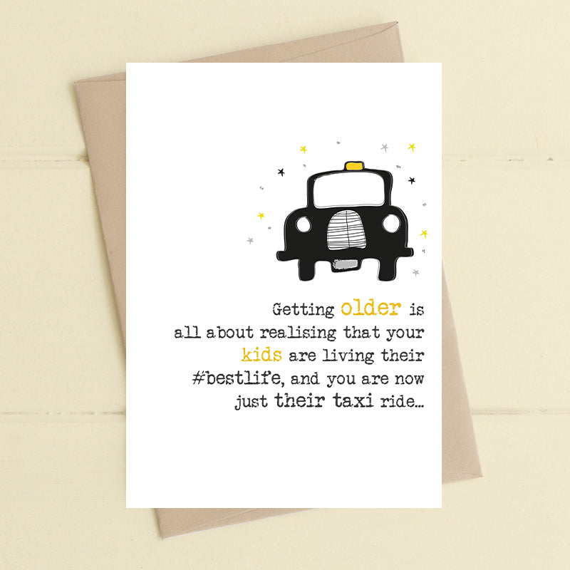 Your Just The Kids Taxi Birthday Greeting Card – Love Kate's