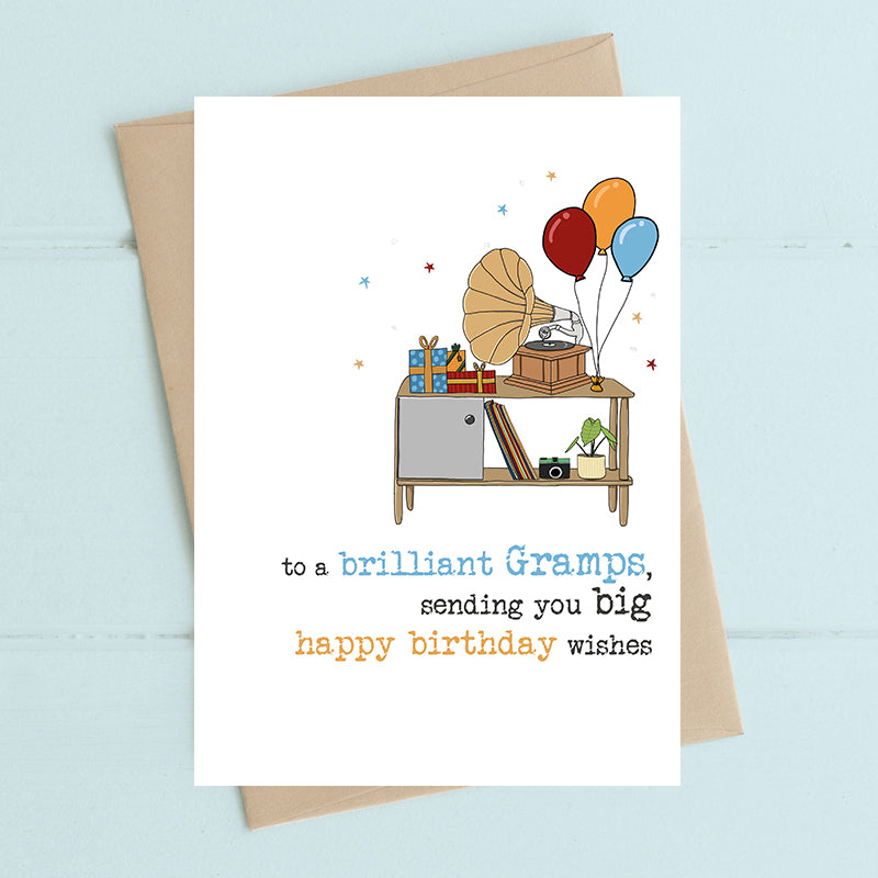 To A Brilliant Gramps Happy Birthday Greeting Card – Love Kate's